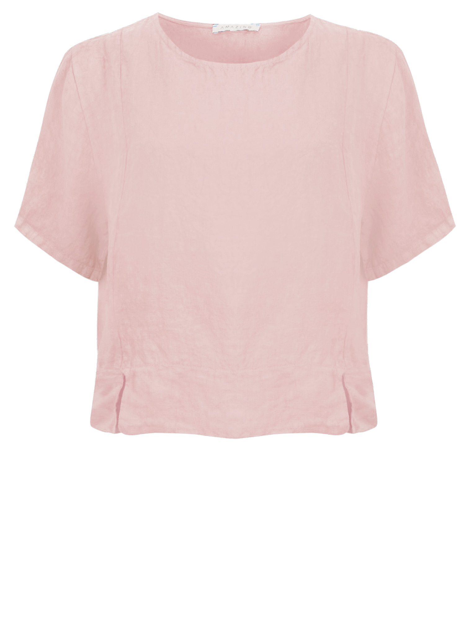 LUCIE SHORT SLEEVE LINEN TOP
